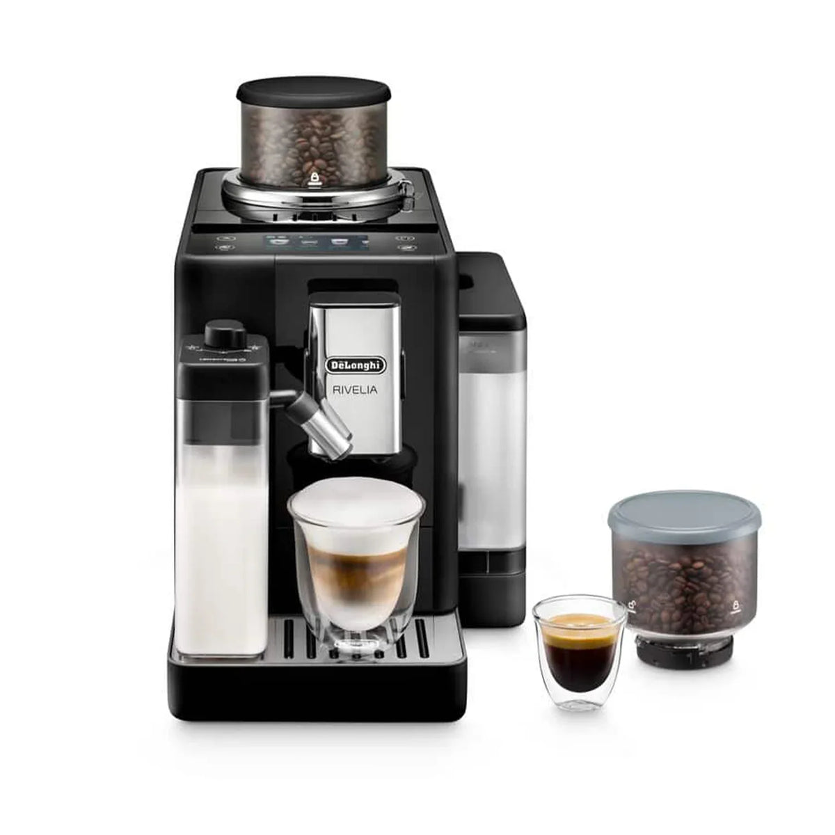 DeLonghi Rivelia Onyx Black EXAM44055B Fully Automatic Espresso Machin ...
