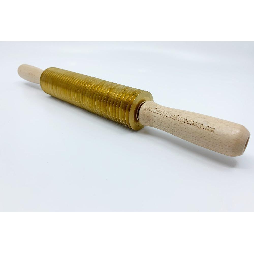 Brass Noodle Cutter Rolling Pin Adjustable — Consiglio's Kitchenware